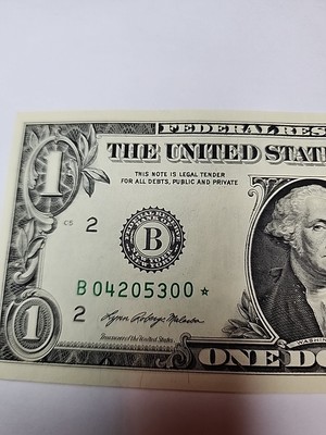 $1 Bill Error Star Note | eBay