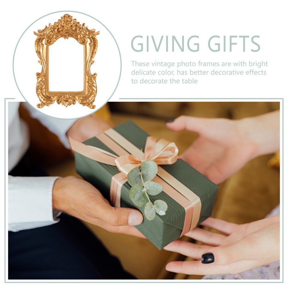 2Pcs Miniature Vintage Photo Frame DIY Small Photo Frame Antique ...