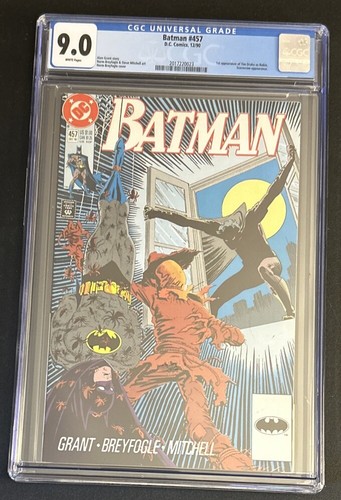 Batman 457 Grant Story Breyfogle Art; Scarecrow; 1st Tim Drake As Robin ...