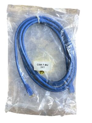 Cat5e Ethernet Cable 7 Ft Blue Network Patch Cord C5M-7-BU RJ45 | eBay