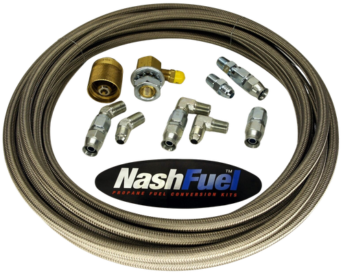 20ft Feet Stainless Steel Braided High Pressure Propane Hose Line Kit ...