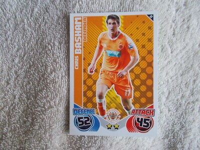 Match Attax 2010/11 football "CHRIS BASHAM" #80 Blackpool Trading Card ...
