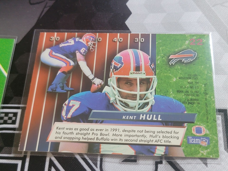 KENT HULL 1992 Fleer Ultra #22. BILLS | eBay