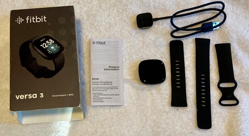 Fitbit Versa 3 used in box in excellent condition and with all its ...