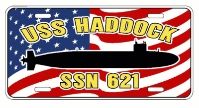 USS HADDOCK SSN 621 License Plate U S Flag Car Truck RV U S Navy ...