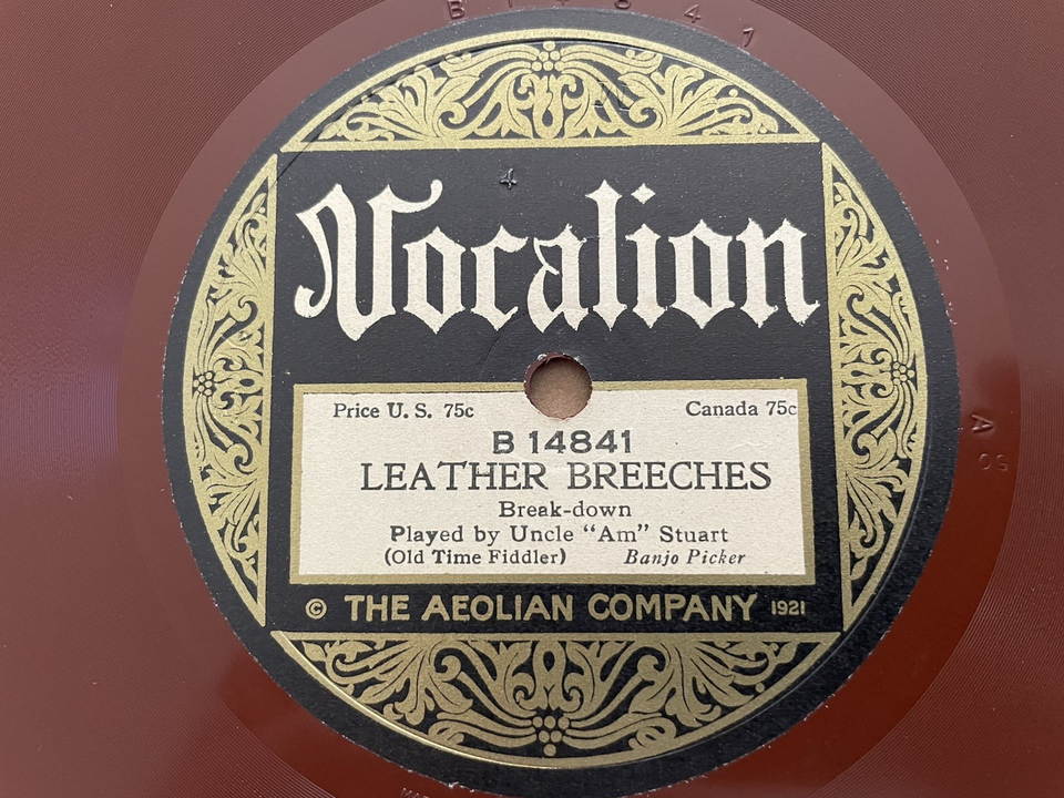 VOCALION Record 78 rpm 14841 SALLY GOODEN / LEATHER BREECHES Uncle Am ...