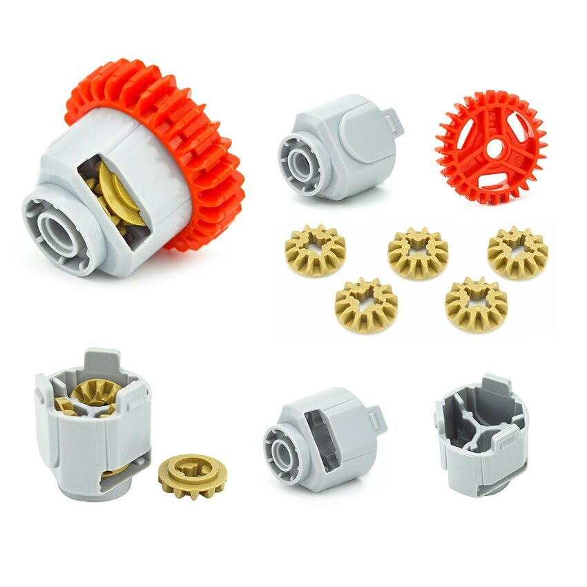 Technic Differential Gear-28 Teeth Round Axle for Lego Kit Building ...