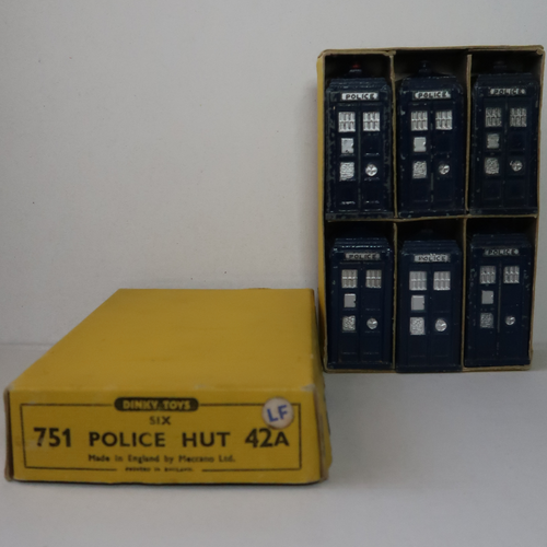 Dinky 751 Police Hut 42A Doctor Who Tardis Set of Six + Original Box ...