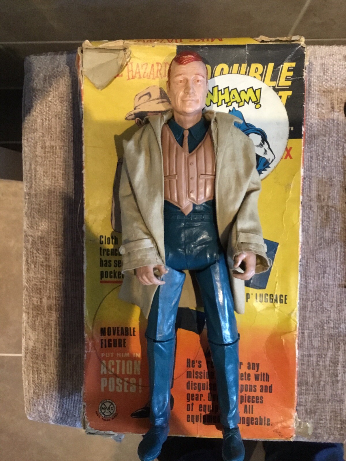 Marx Mike Hazard Double Agent Figure Toy - Figure Vintage Rare | eBay UK