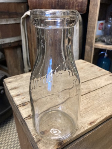Vintage Pint Milk Bottle Outagamie M & P Dairy Appleton Wisconsin | eBay