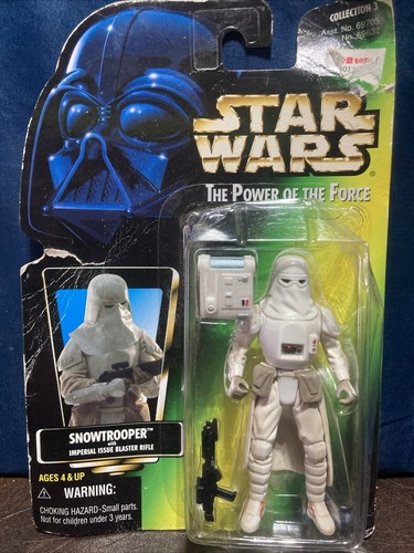 1997 Star Wars Power of the Force Snowtrooper Action Figure W/ Blaster ...