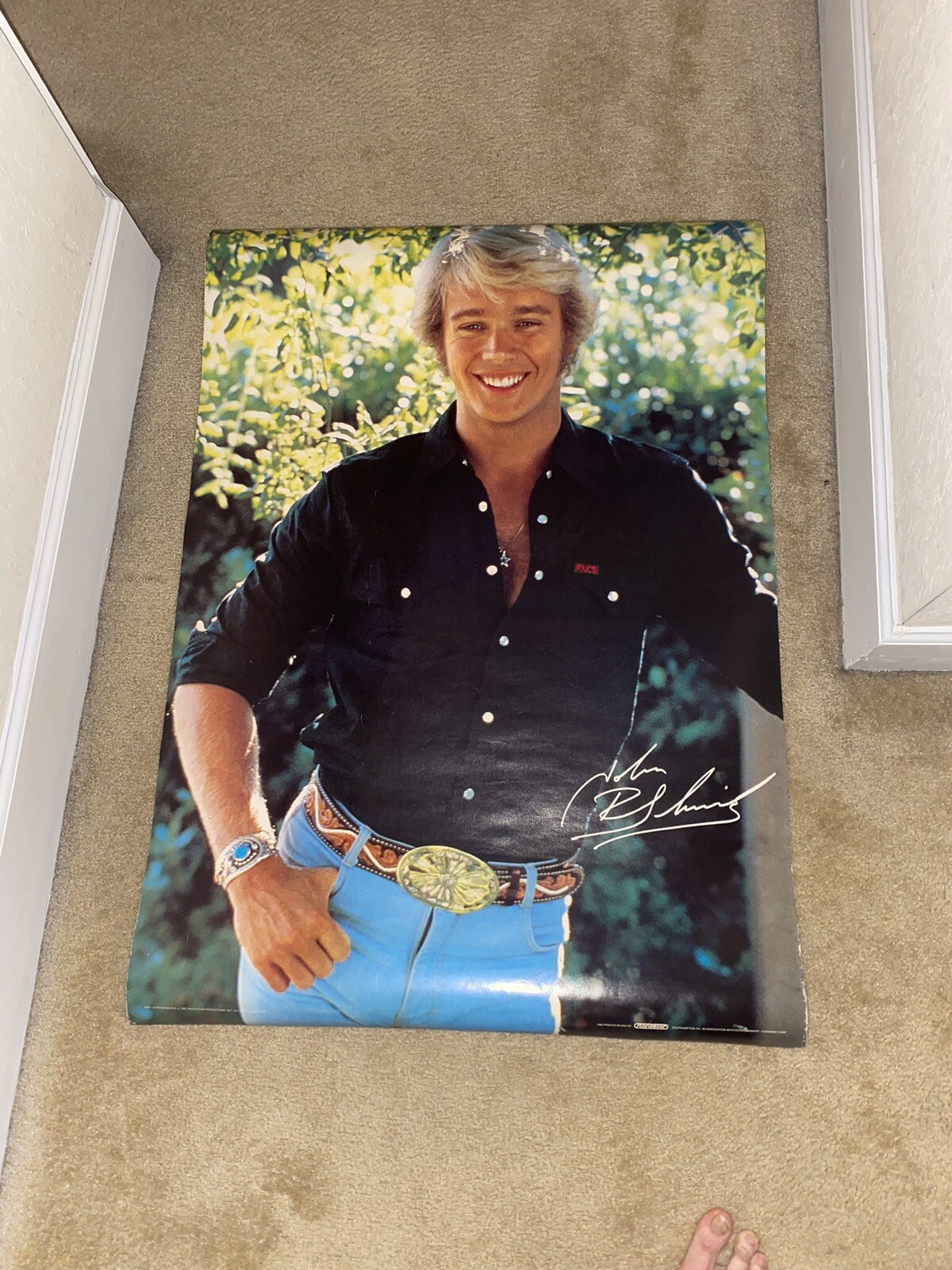 John Schneider Bo Dukes of hazzard original vintage poster RARE | eBay