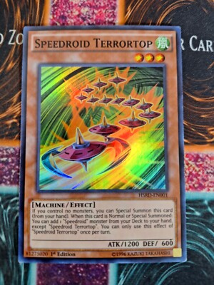 Yu-Gi-Oh! TCG Speedroid Terrortop HSRD-EN001 Super Rare 1st Edition ...