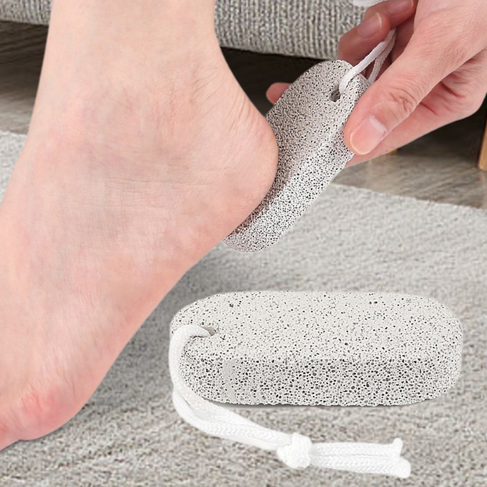 Natural Pumice Stone Pedicure Foot Scrubber Smooth Feet Lava Callus ...