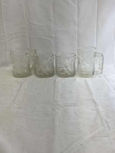 Vintage Batman Forever McDonald’s 3D Glass Cups Lot Of 4 Batman Robin ...