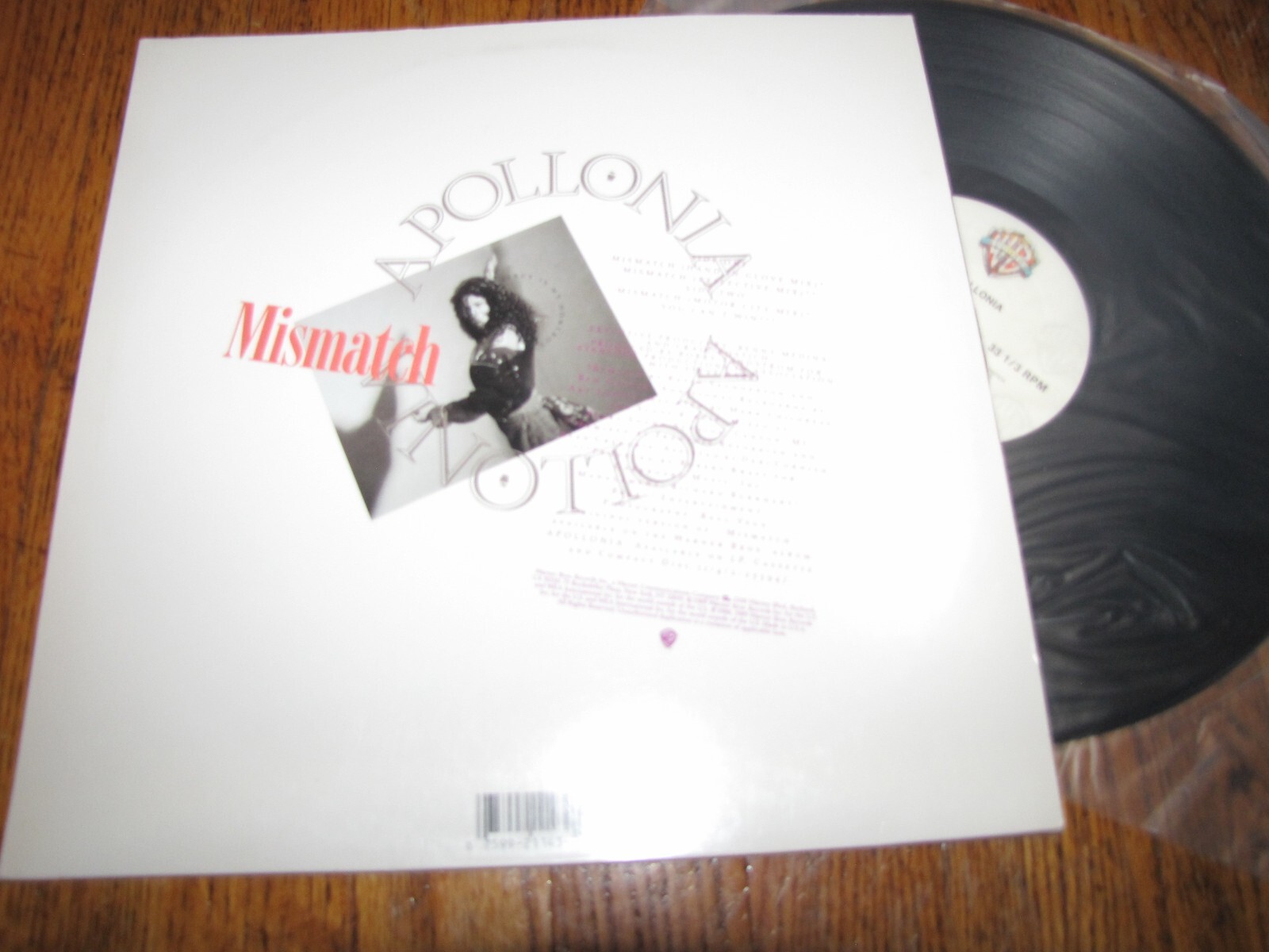 APOLLONIA - MISMATCH - WARNER BROS RECORDS 12" PROMO MAXI SINGLE | eBay