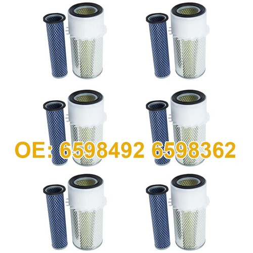 6 6598492 6598362 Air Filter Kit Fits Bobcat T140 T180 T190 325 328 331 ...