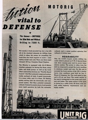 1941 Unit Rig & Equipment Co. Ad; FWD Four Wheel Drive Truck Gear On ...