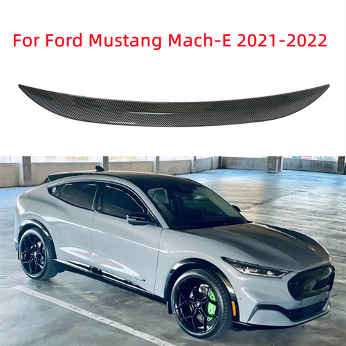ABS Carbon Fiber For Ford Mustang Mach-E 2021+ Rear Trunk Lid Spoiler ...