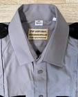 Security Officer Shirt Mens Small Gray/Black Button Down Guard Uniform ...