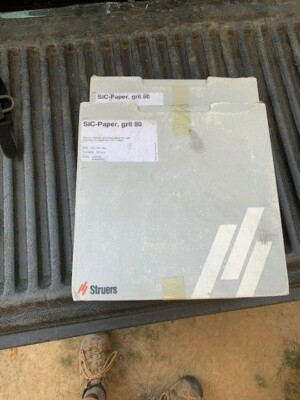 Struers SiC Grinding Paper, Grit 80, 250 mm (10") dia, 50 pcs (40400065 ...