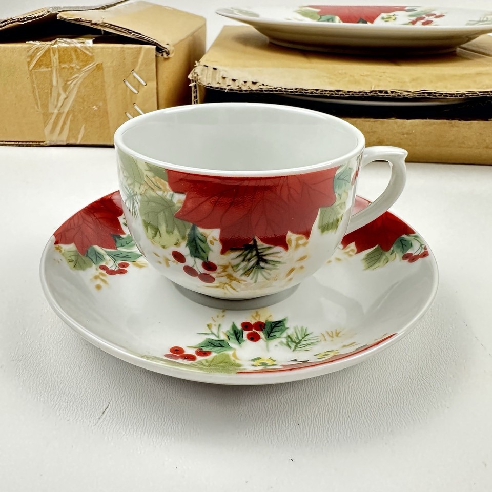 Gibson Holiday Grace 20-Piece Dinnerware Set New Open Box Plates Bowls ...
