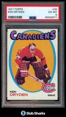 1971 TOPPS #45 KEN DRYDEN RC ROOKIE PSA 6 | eBay