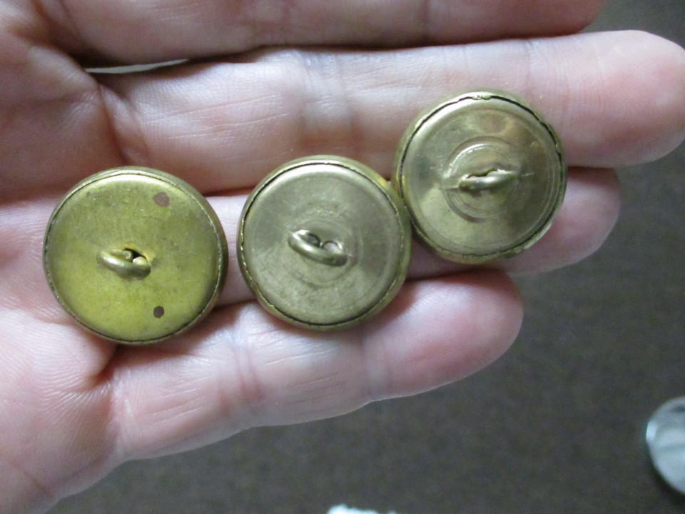 3 Vintage Repro Reenactment Confederate CSA Coat Buttons Civil War | eBay