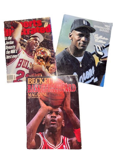 Lot of 3 Michael Jordan Sports Magazines Beckett Sports Illustrated and ...