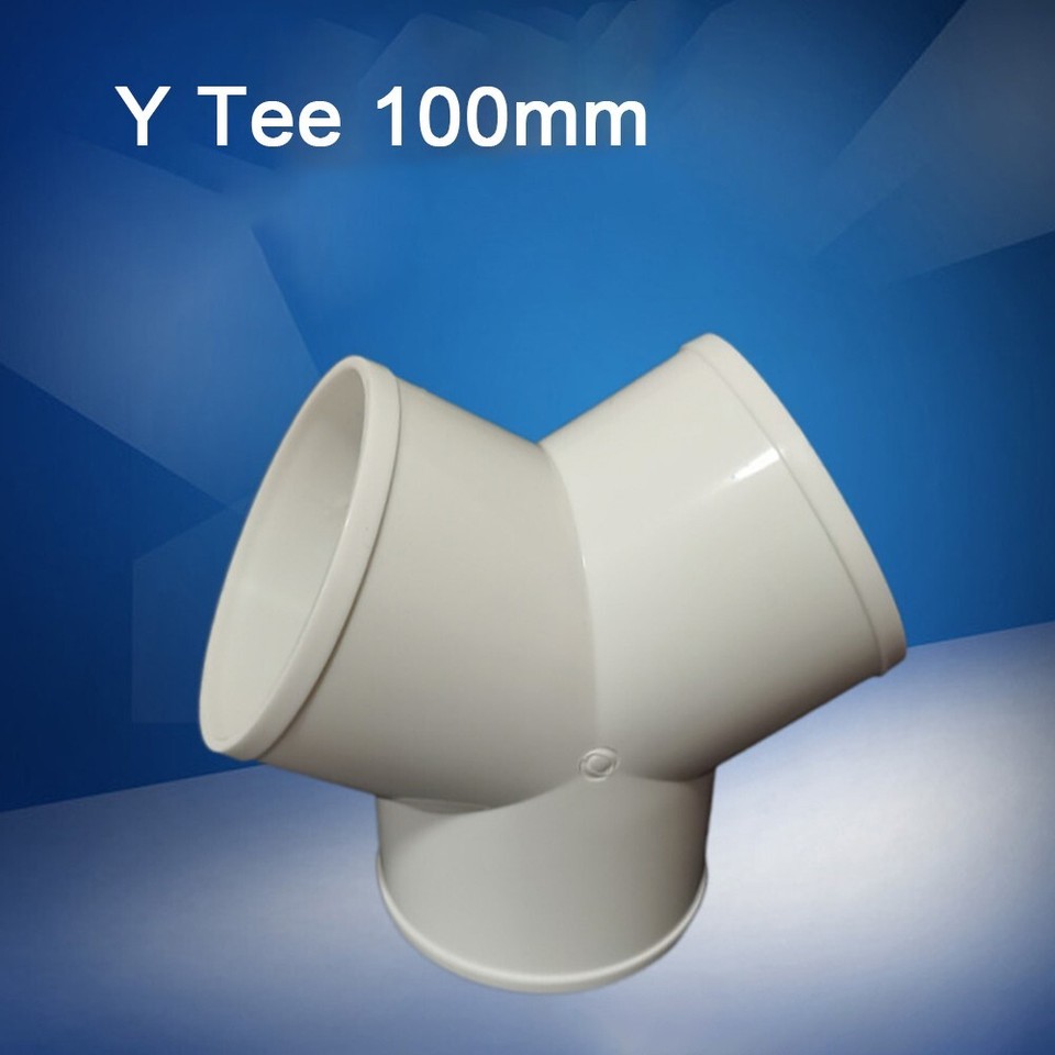 PVC Y Shape Ducting Splitter Connector for Extractor Fans Range Hood ...