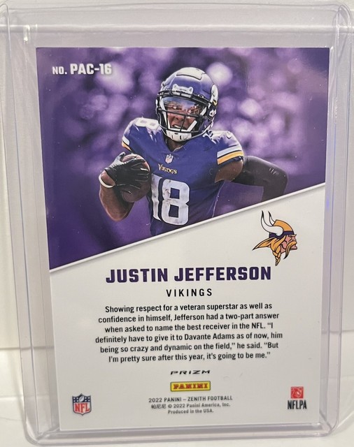 2022 Panini Zenith - 1992 Pacific Silver #PAC-16 Justin Jefferson for ...