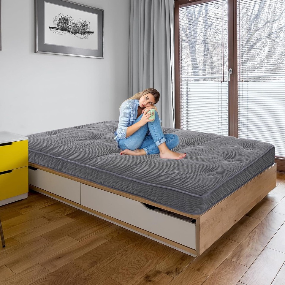 NAIZEA 75"x39"x6" Daybed Futon Mattress 5-Layer Foldable Futons Sofa ...