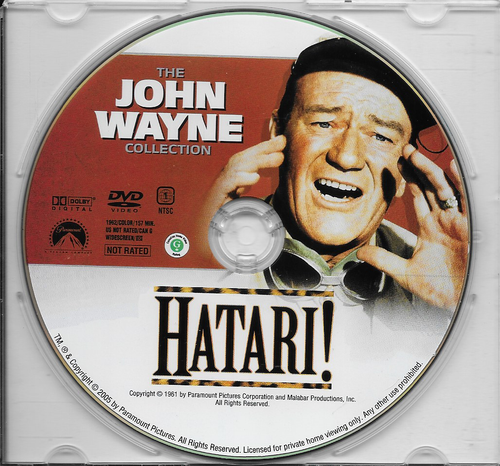 Hatari (1961) Remastered Edition 2005 DVD Like New DISC ONLY | eBay