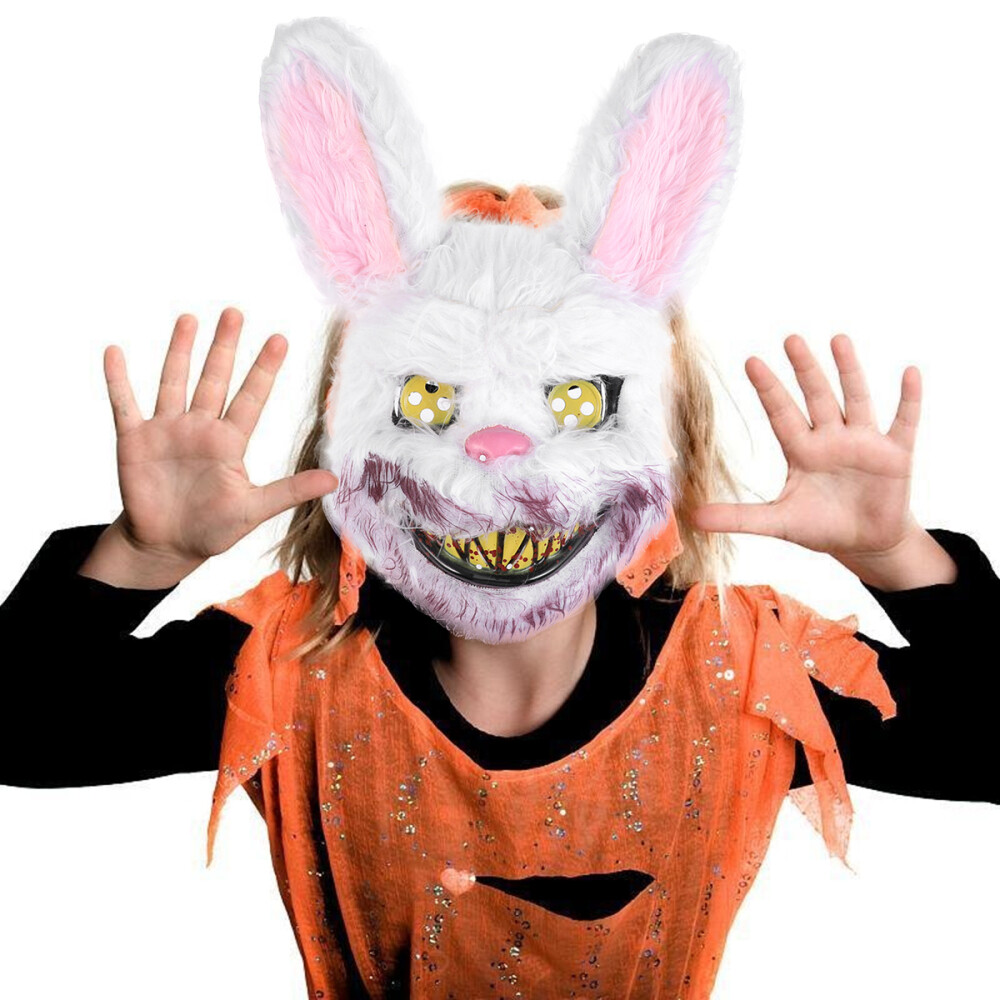 Scary Rabbit Mask Unique Costume Look Halloween Props Masquerade Party ...