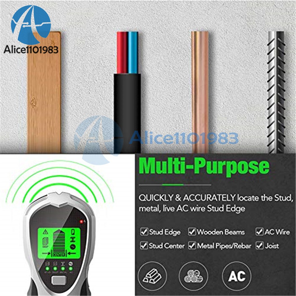 4-in-1 Digital Stud Finder Wire Wall Sensor Scanner Detector Beam ...