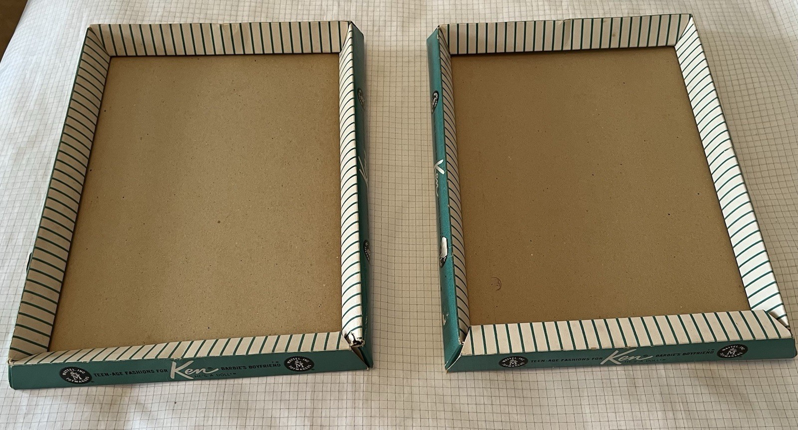 2 Vintage Turquoise Ken Fashion Empty Boxes One For 793 Dr Ken with ...