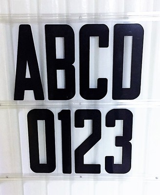 8 inch Flexible Outdoor Portable Marquee Sign Black letters Black ...