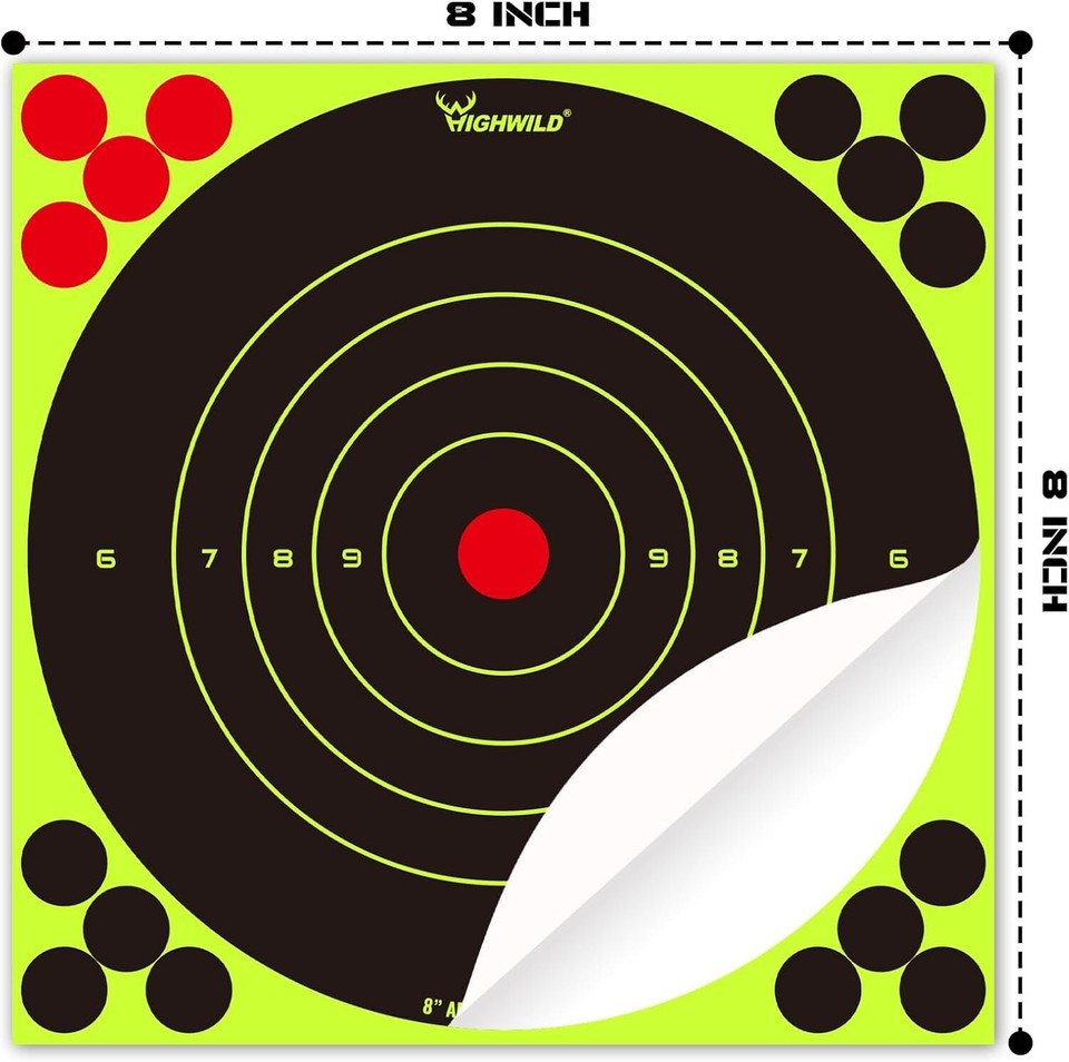 25Pack Shooting Targets Splatter Paper-Shots Burst Gun Shoot Rifle ...