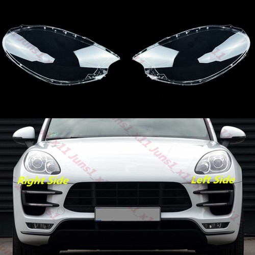 A Pair Front Headlight Lens Housing + Sealant Glue For Porsche Macan ...