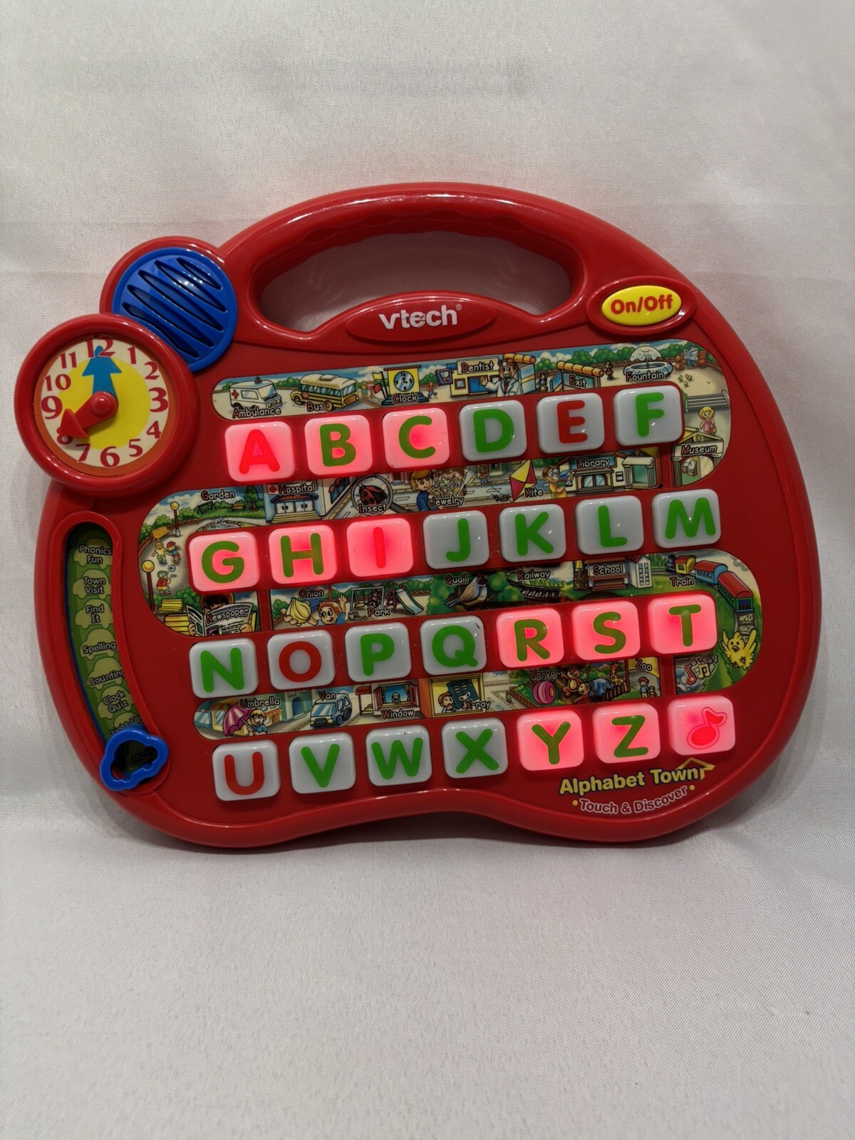 VTech Alphabet Town Touch & Discover ABC Count Spell Phonics - 8 ...