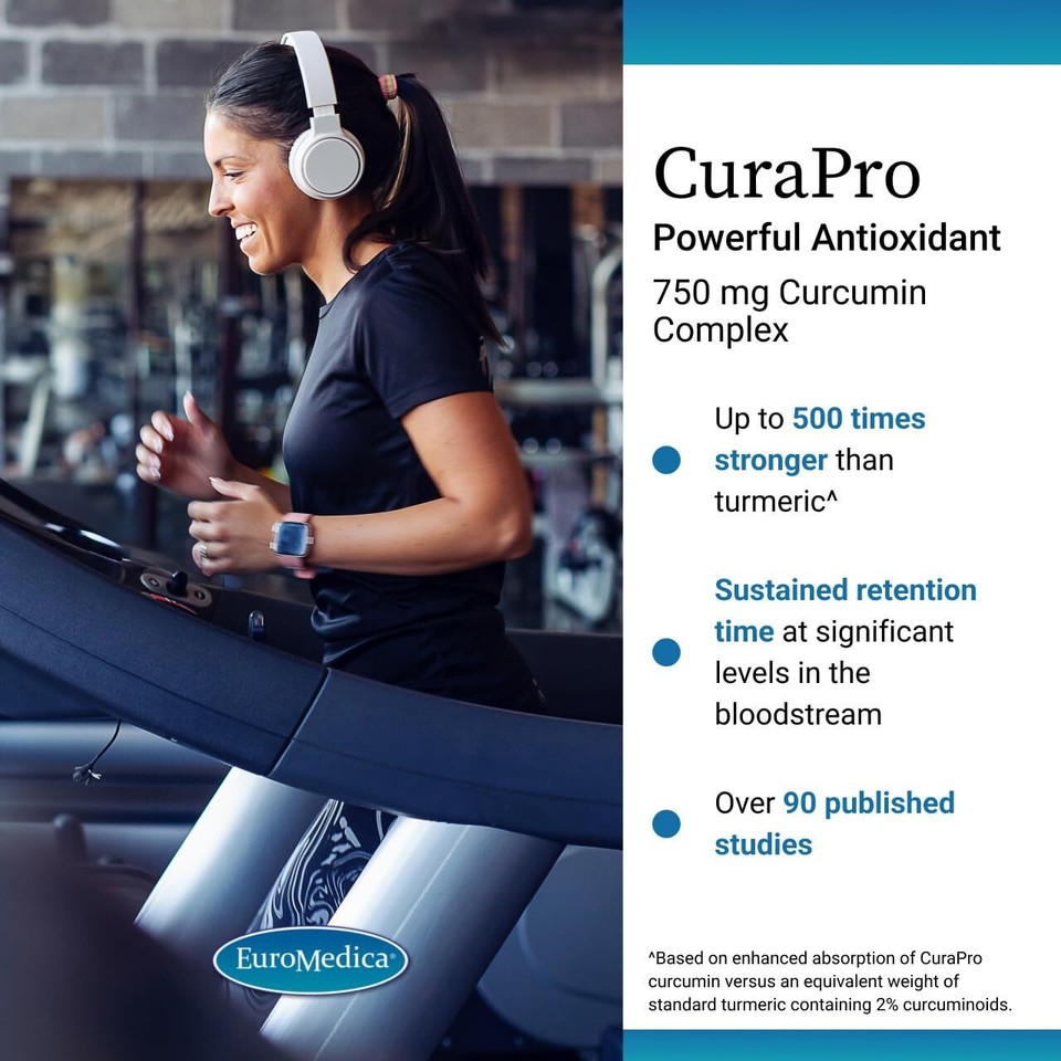 EuroMedica CuraPro: High-Potency Curcumin for Brain & Heart Support ...