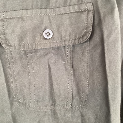 Top Shop Womens Button Up Shirt Sz 8 Long Sleeve Solid Missing 1 Button ...