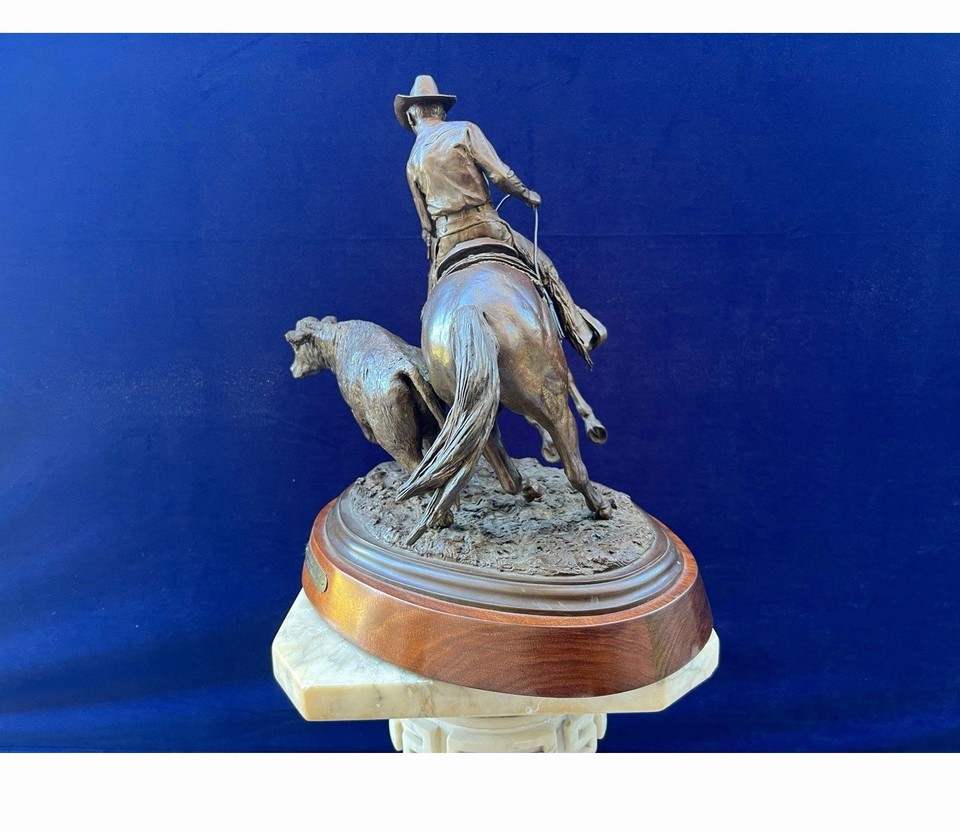 Western Bronze Sculpture By Keith Christie.signed,dated And Numbered ...