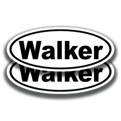 WALKER NAME DECALs 2 Stickers Bogo Car Truck Bumper Window | eBay