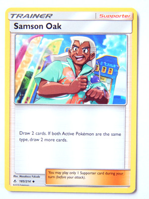 Samson Oak 185/214 (NM, Pokemon Card, Unbroken Bonds, 2019, Supporter ...