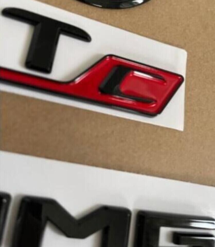 Gloss Black GTC AMG V8 Biturbo Sticker Decal Emblem Badge Pack for GT ...