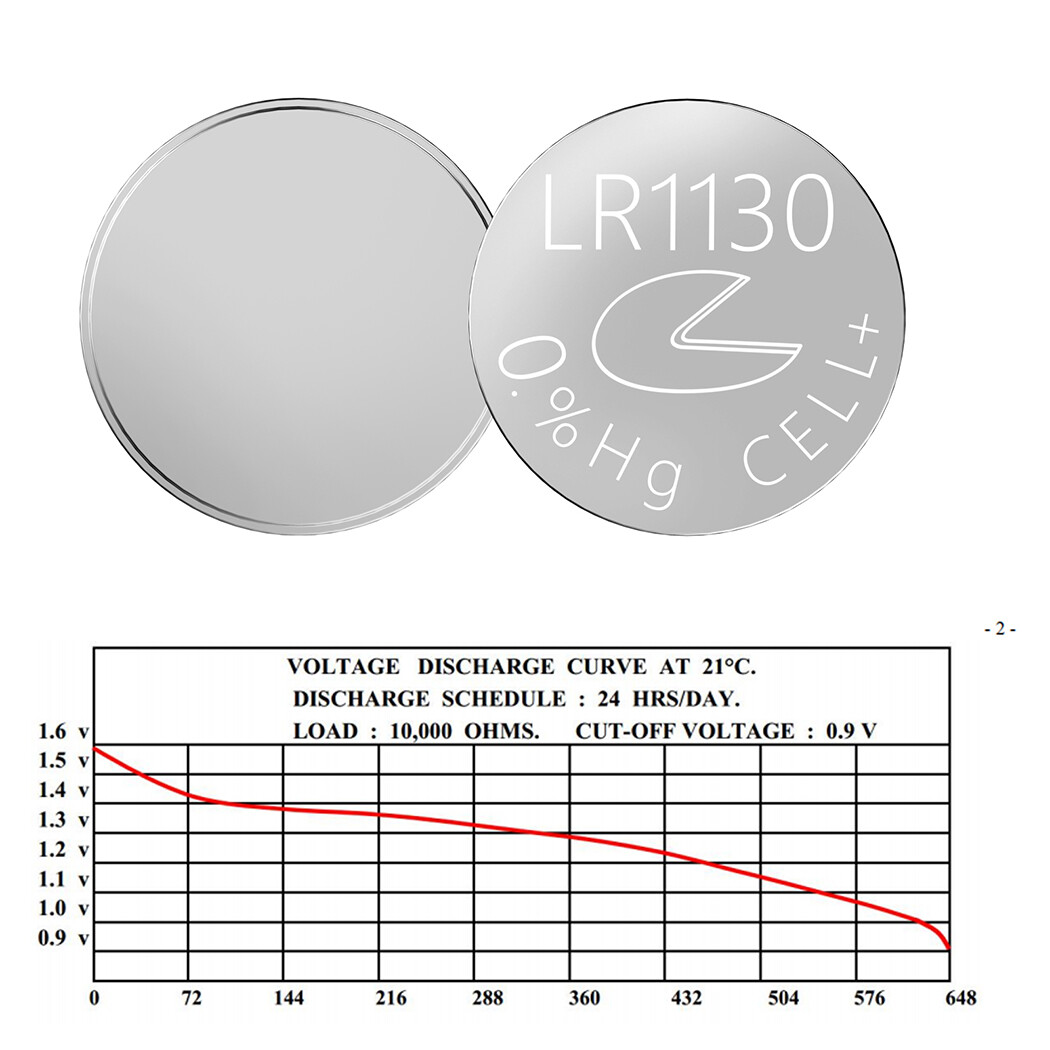 10 PCS LR1130 AG10 389 Alkaline Battery 1.5V Button Cell for Watch ...