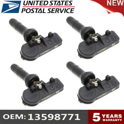 4pcs TPMS 13586335 13598771 Tire Pressure Monitoring Sensors For Chevy ...