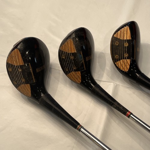 Vtg Golf Clubs WOODS SET BEN HOGAN Magnum Woods 1,3,&5 APEX 4 Shafts ...