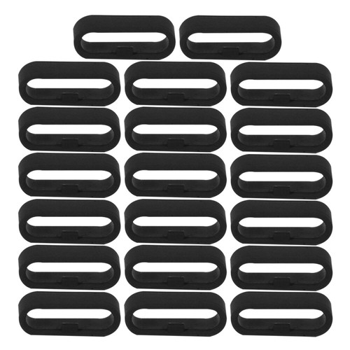 20 Pcs Watch Strap Bezel Band Loop Holder Silicone Retainer for ...